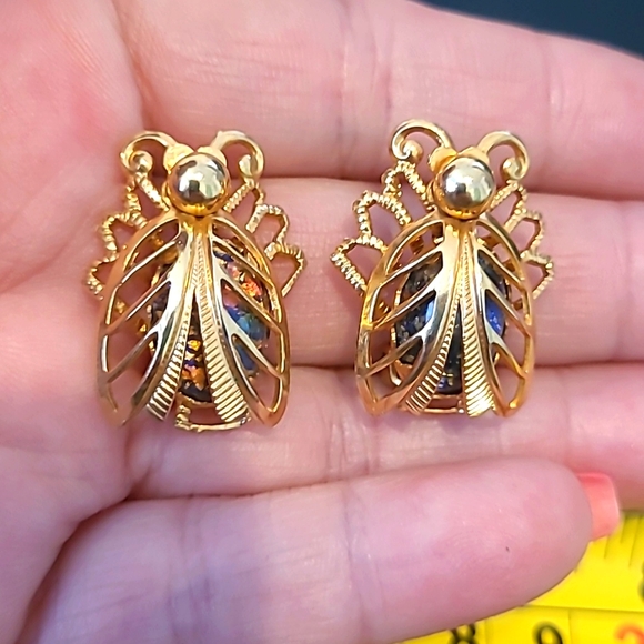 Vintage | Jewelry | Vintage Bug Clip Earrings | Poshmark